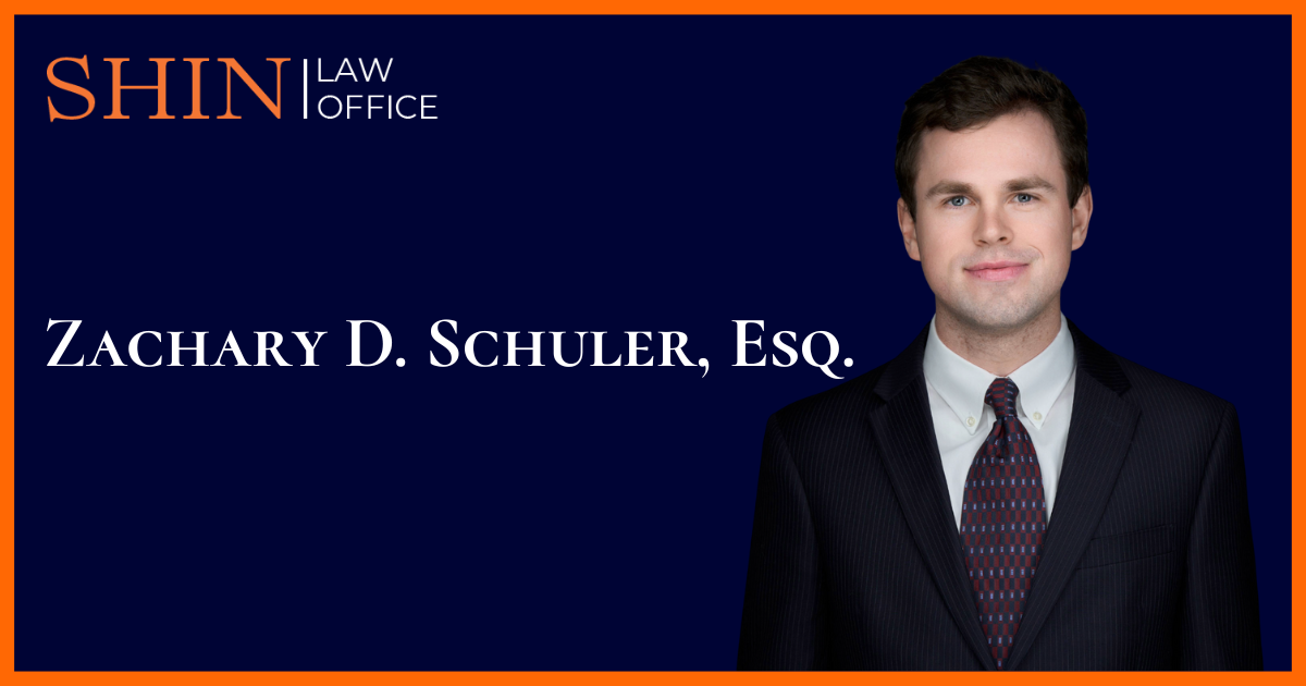 Zachary D. Schuler, Esq. | Shin Law Office Loudoun County ⚖️